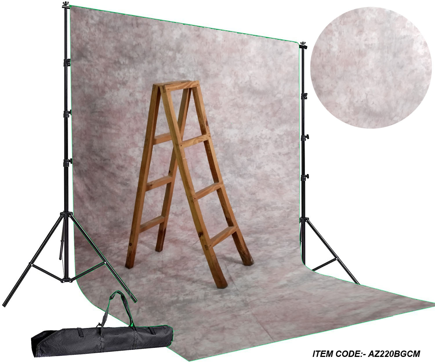 Rust Beige Crush Mottled Muslin Backdrop