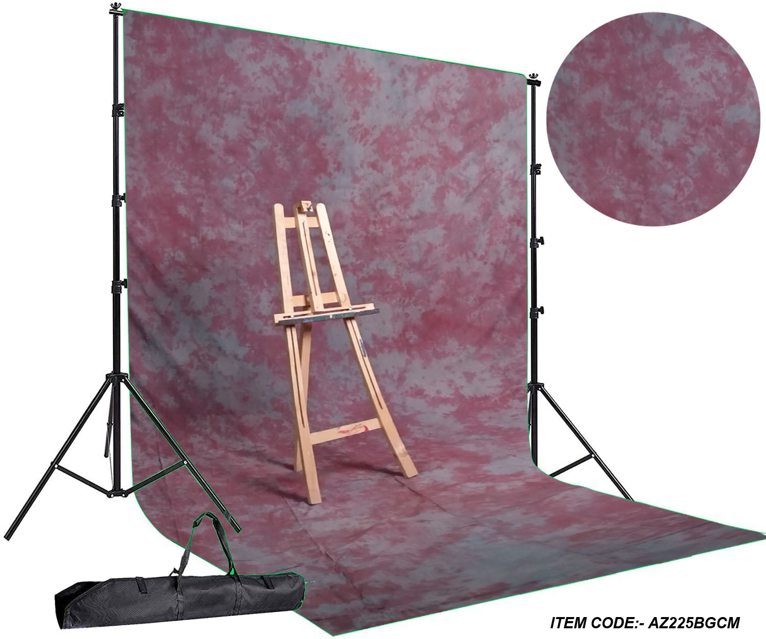 Rust Mottled Muslin Backdrop